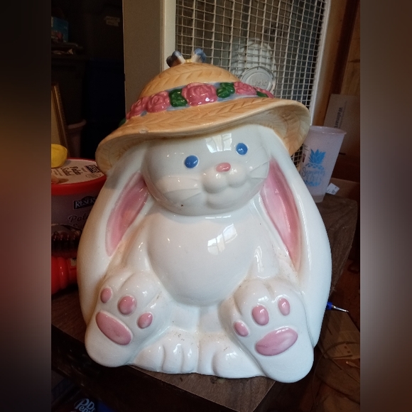 Treasure Craft | Kitchen | Large Ceramic Bunny Cookie Jar | Poshmark